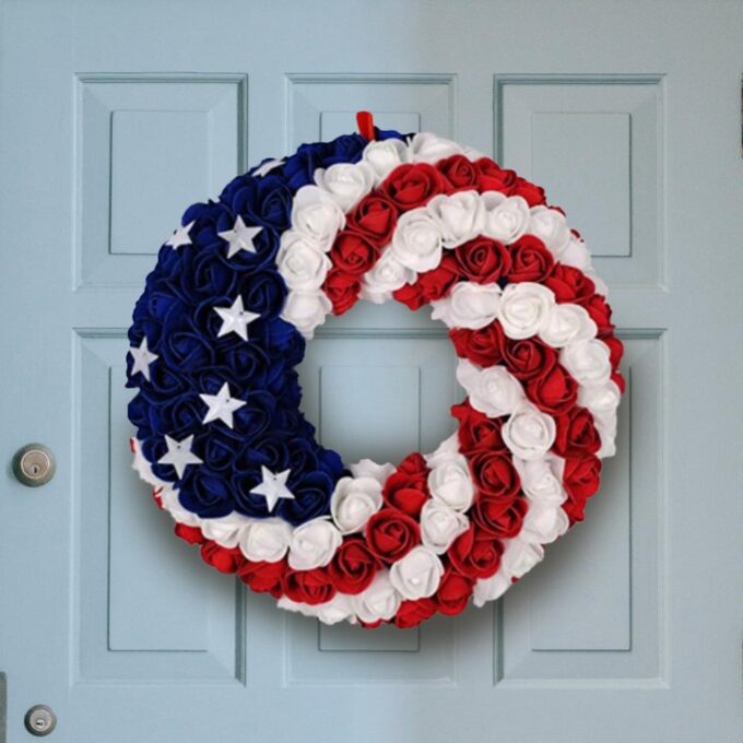 How to Build Your Own Red White and Blue Wreath - The Zen Universe